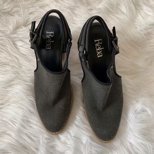 Reba | Shoes | Reba Gray Fabric Booties | Poshmark